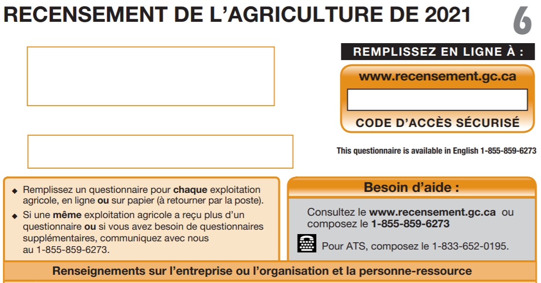 Recensement de l'agriculture