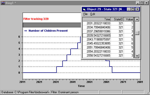Browsing and changing the underlying chart data