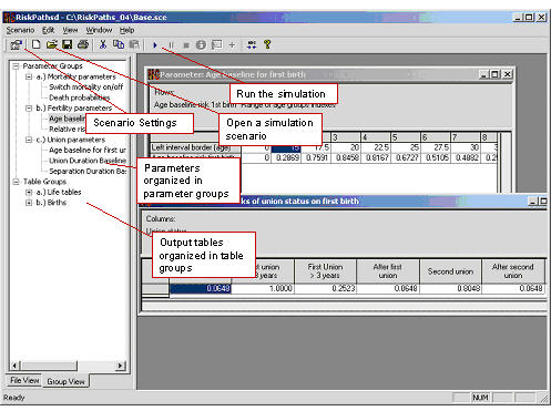 Exploring the Modgen application RiskPaths